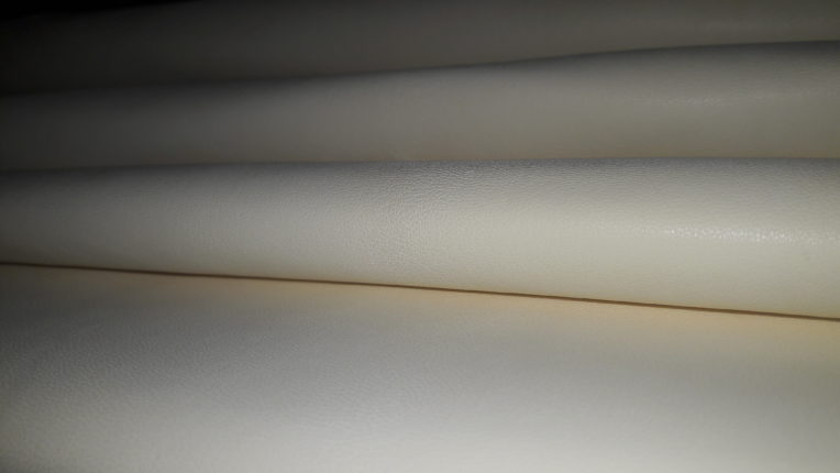 Wet White Goat Crust Leather » Nesa & Mia Leather